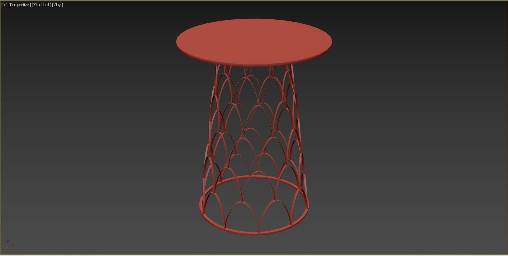 Gold Metal Table - 3D Model by AnimixStudio