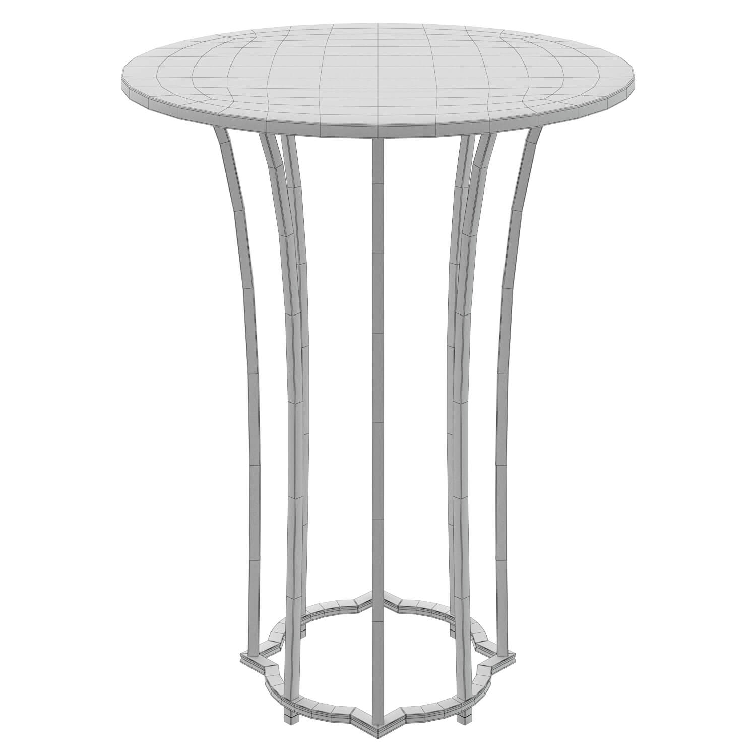 Gold Metal Table - 3D Model by AnimixStudio