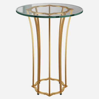 Gold Metal Table - 3D Model by AnimixStudio