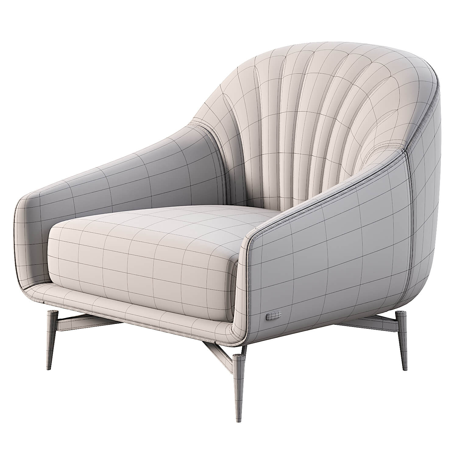 Natuzzi Editions Felicita Armchair - 3D Model by AnimixStudio