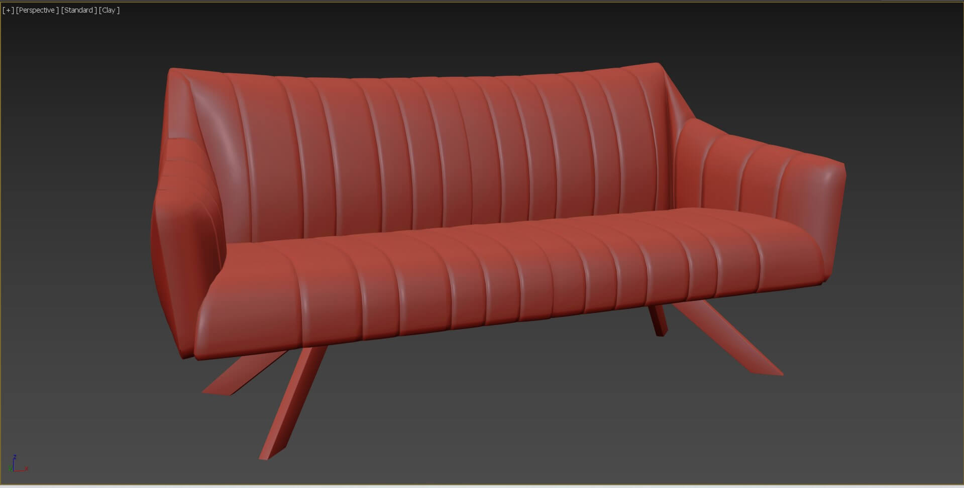 Rubie Lounge Couch - 3D Model by AnimixStudio