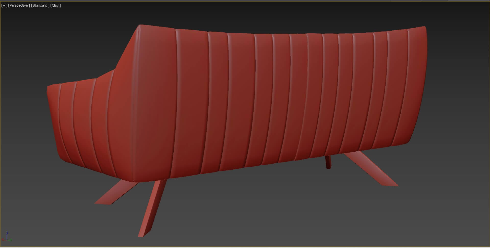 Rubie Lounge Couch - 3D Model by AnimixStudio