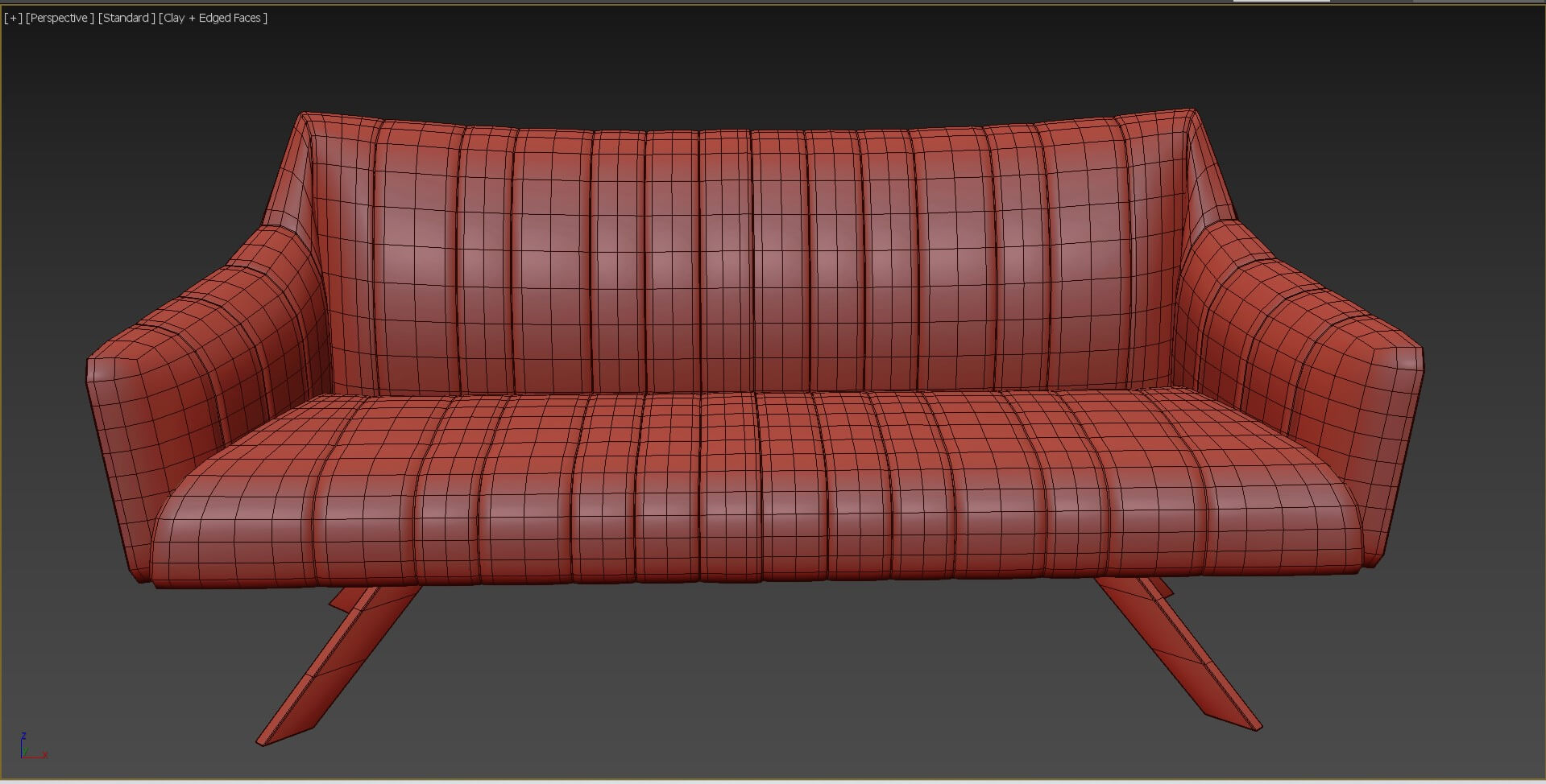 Rubie Lounge Couch - 3D Model by AnimixStudio