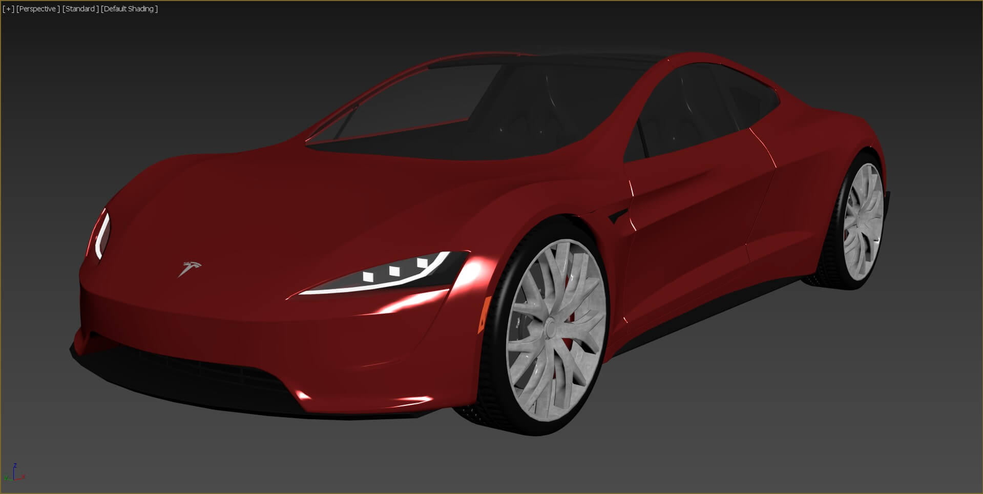 Tesla Roadster - 3D Model by AnimixStudio