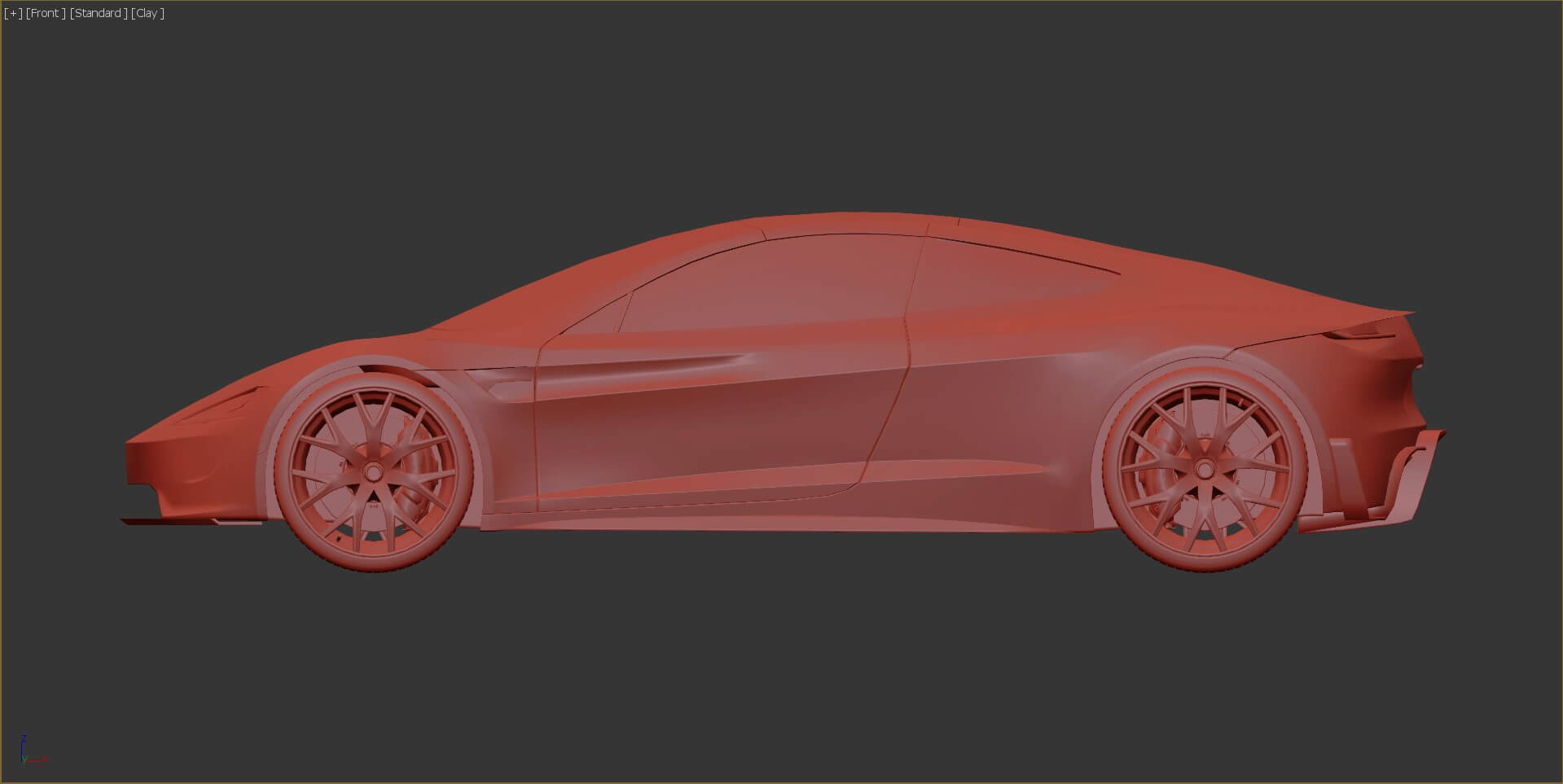 Tesla Roadster - 3D Model by AnimixStudio