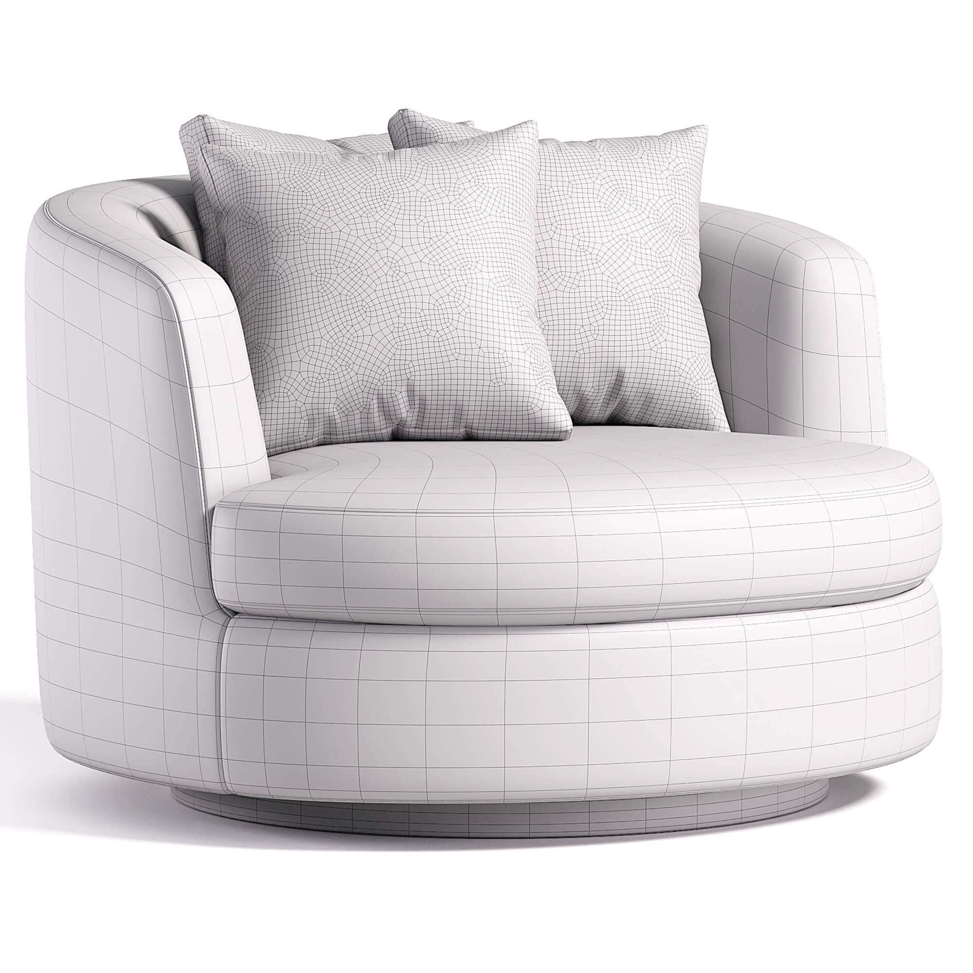 Viv Grand Swivel Chair - 3D Model by AnimixStudio