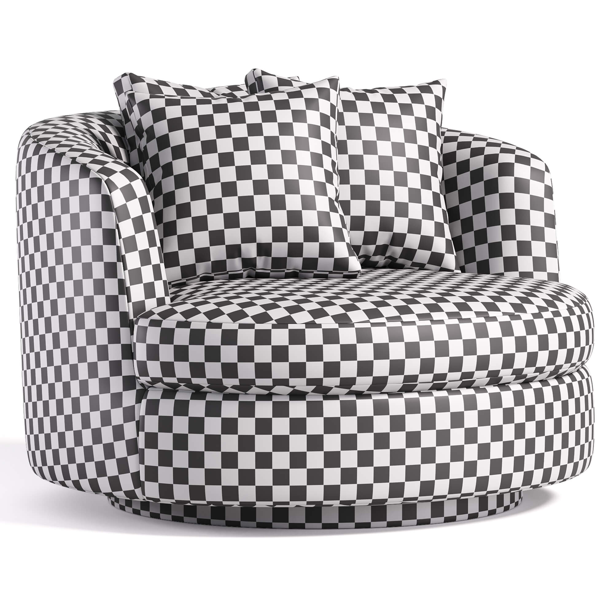 Viv Grand Swivel Chair - 3D Model by AnimixStudio