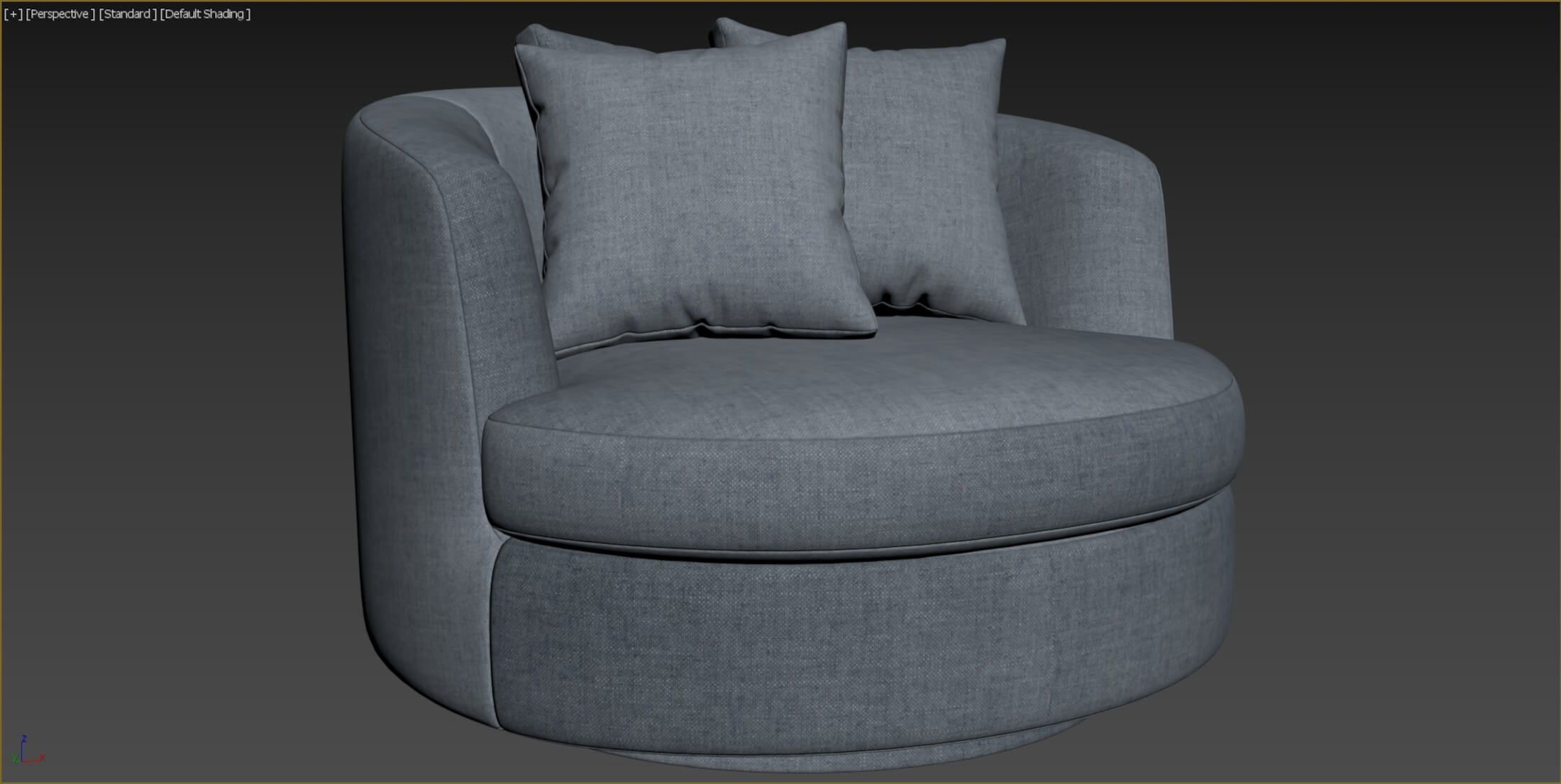 Viv Grand Swivel Chair - 3D Model by AnimixStudio