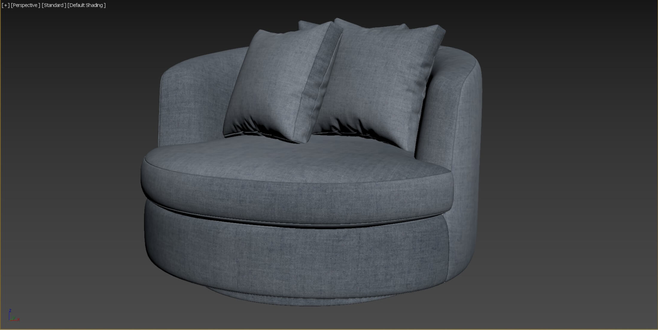 Viv Grand Swivel Chair - 3D Model by AnimixStudio
