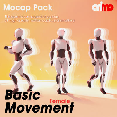 Animo Mocap Female Basic Movement - Animation/MoCap by animo
