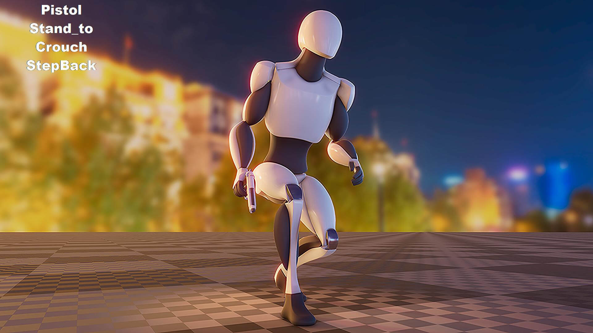 Animo Mocap Female Movement Pistol - 3D Animation by animo