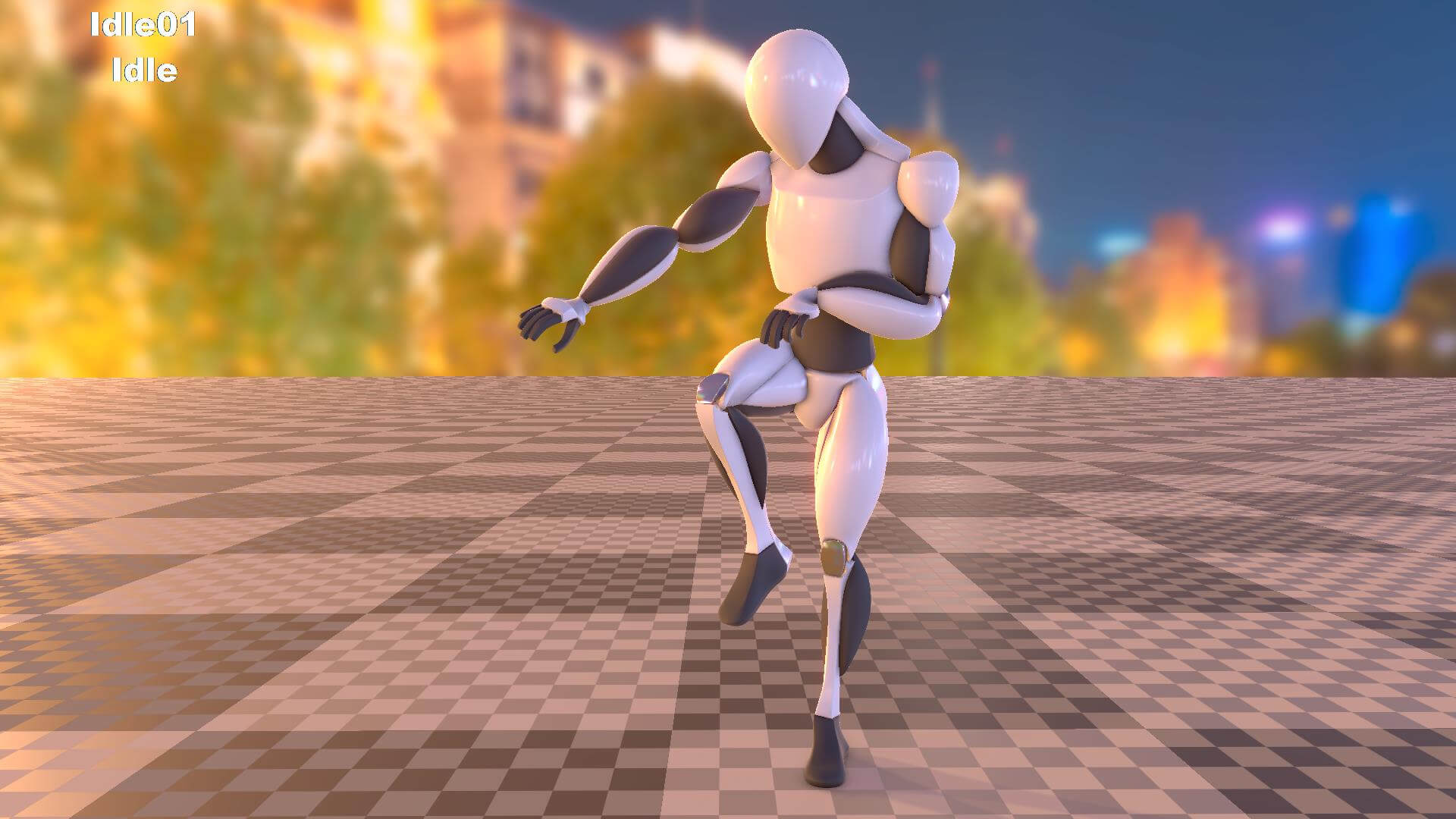 Animo Mocap Female Scooter - 3D Animation by animo