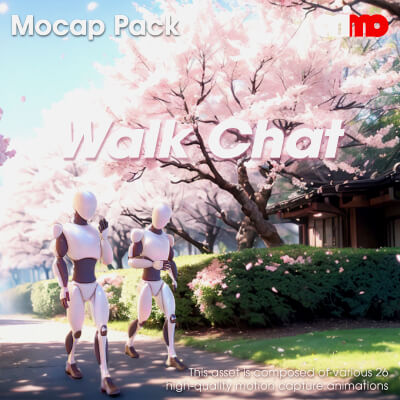 AniMo Mocap Paired Walk Chat - 3D Animation by animo