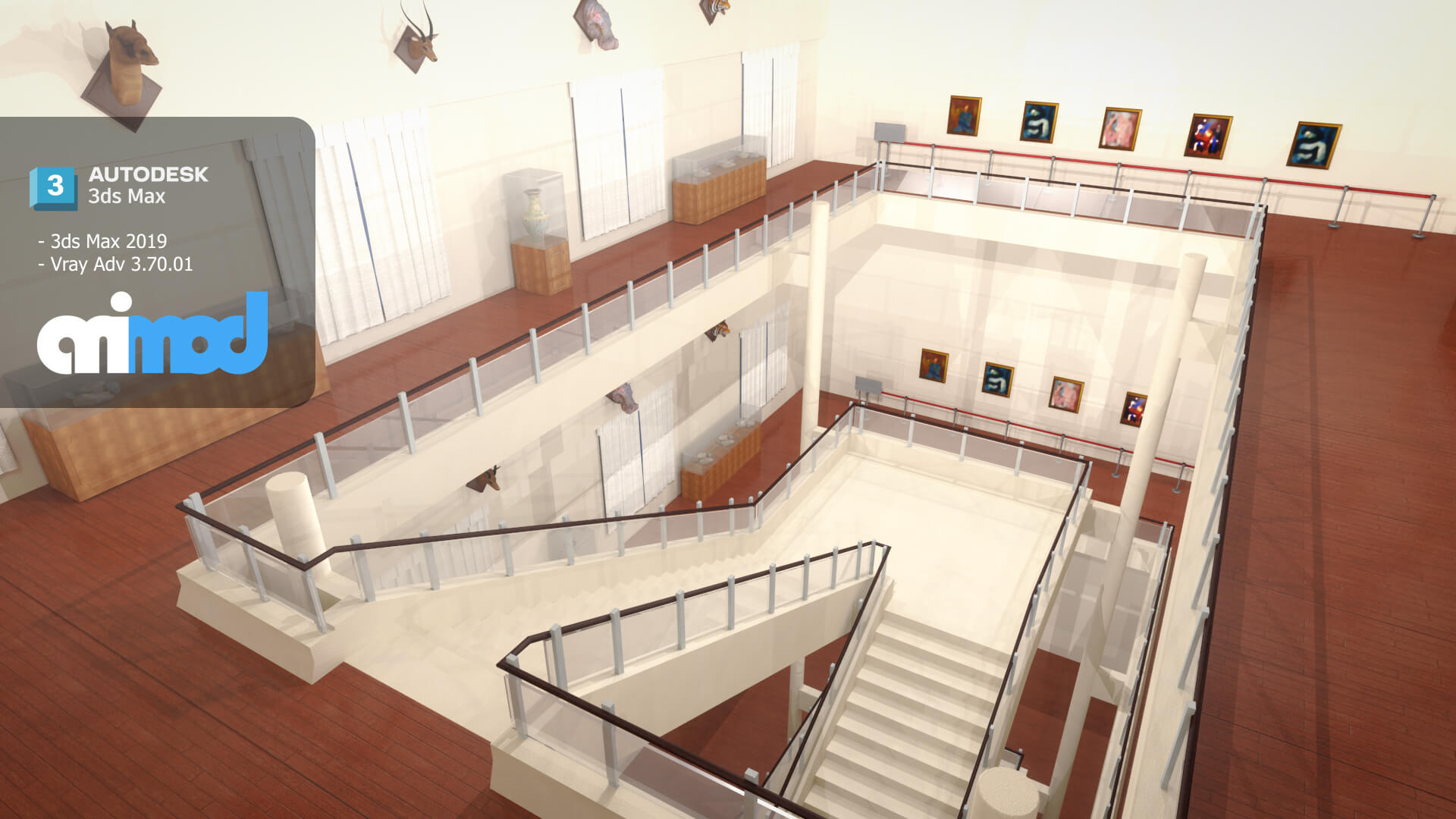 3 Floors Museum - 3D Model by animod
