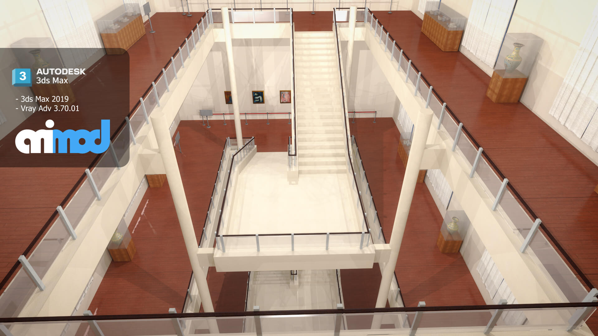 3 Floors Museum - 3D Model by animod