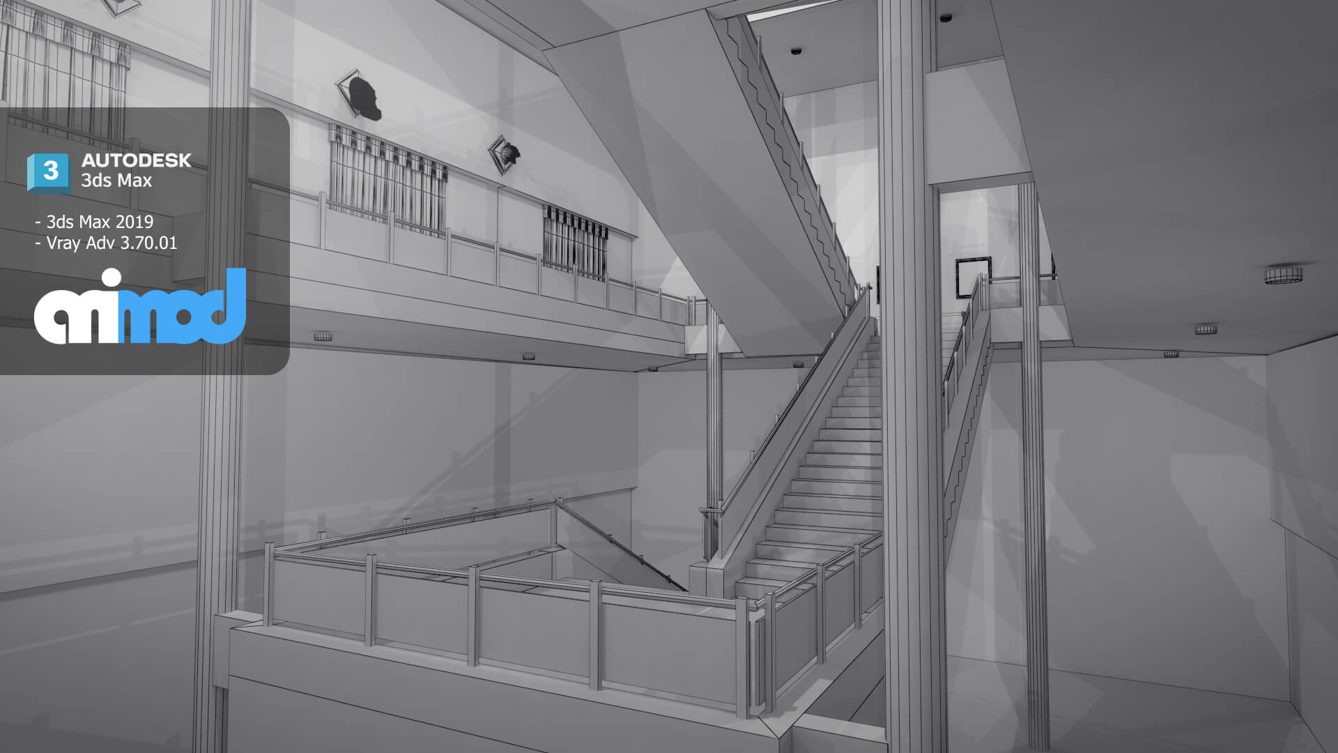 3 Floors Museum - 3D Model by animod