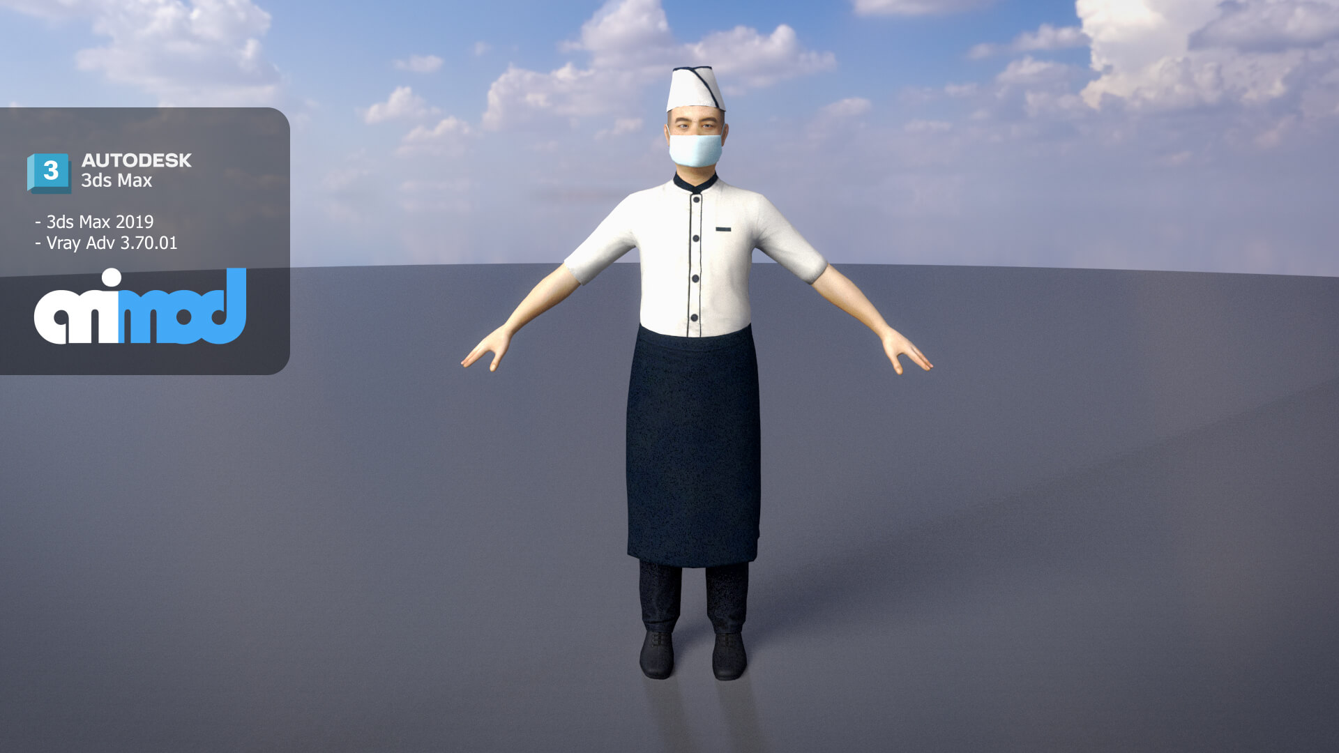 A Cooking Chef - 3D Model by animod
