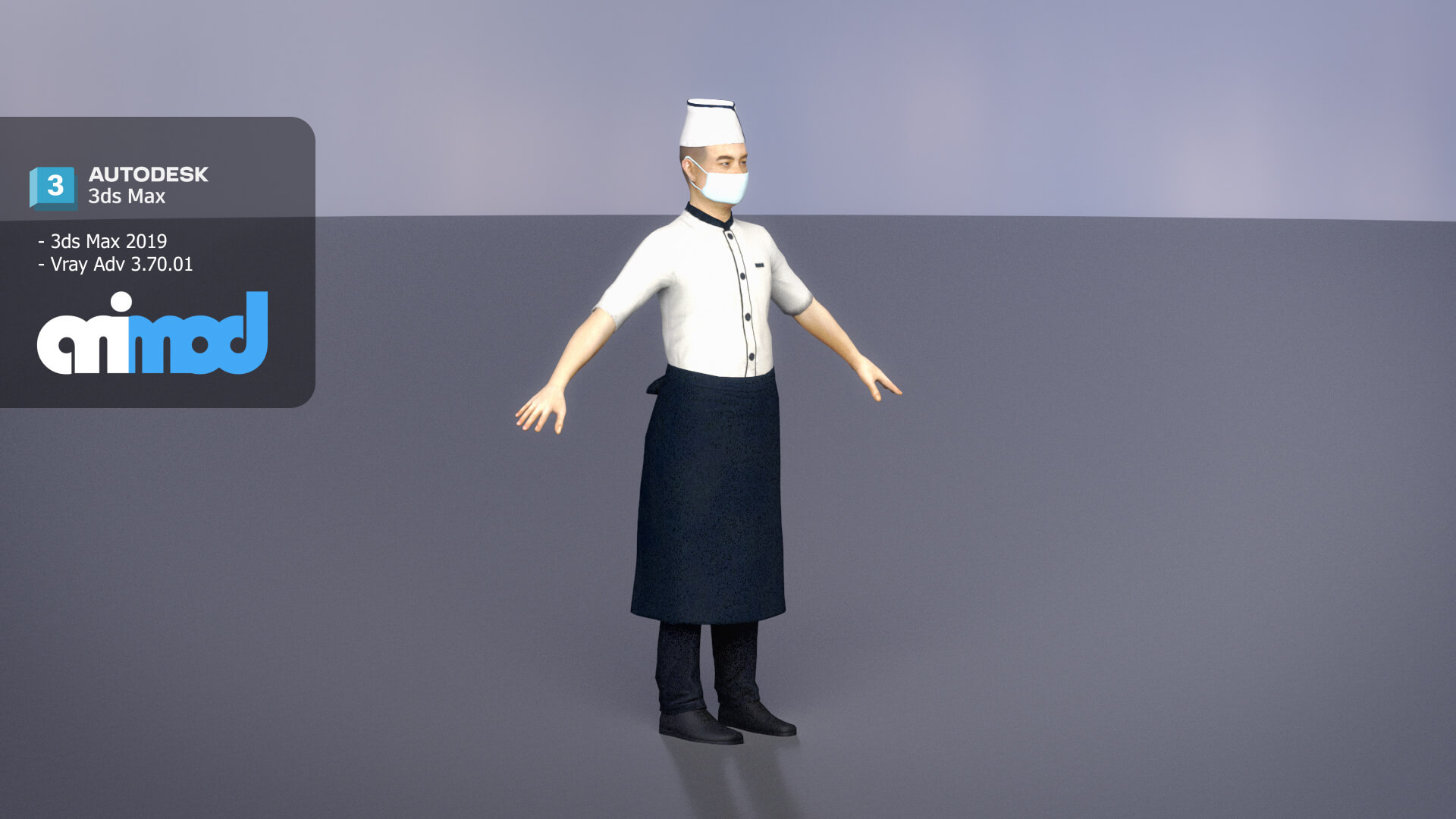 A Cooking Chef - 3D Model by animod