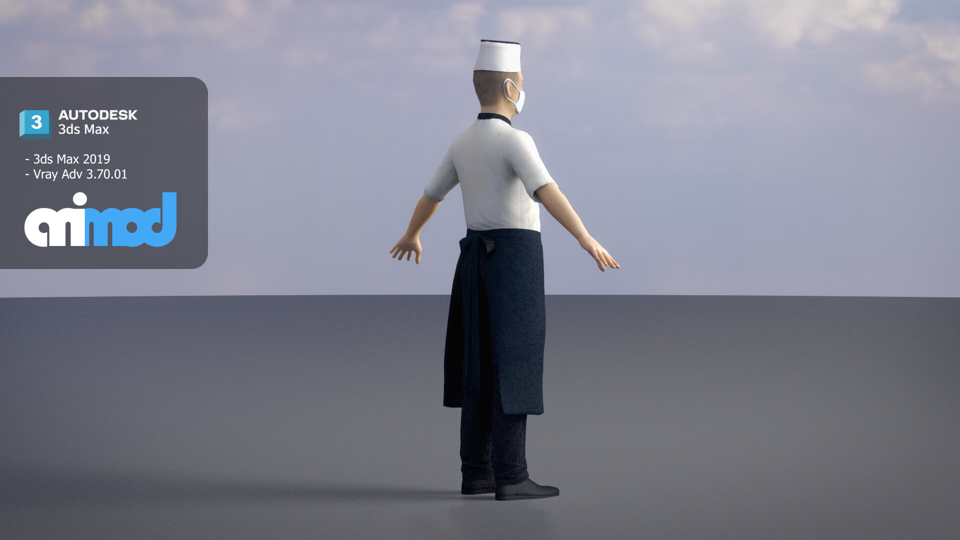 A Cooking Chef - 3D Model by animod