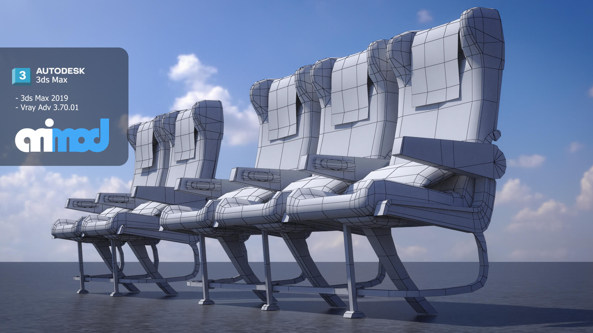 Airplane Seats - 3D Model by animod