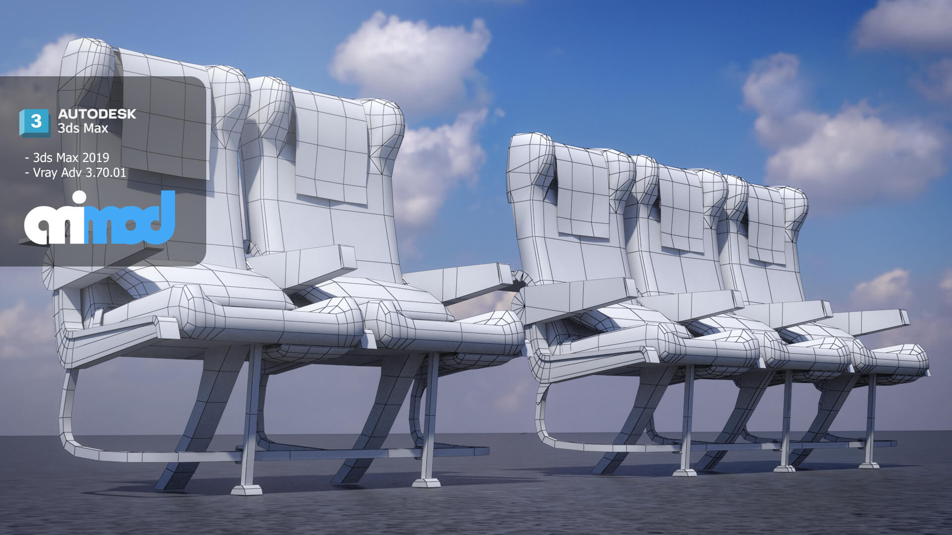 Airplane Seats - 3D Model by animod