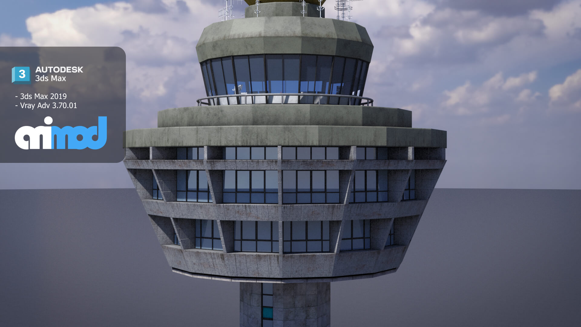 Airport Control Tower - 3D Model by animod