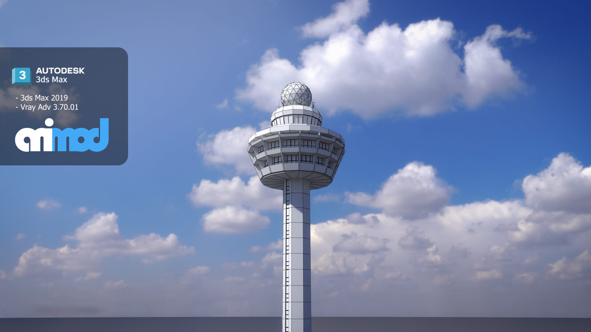 Airport Control Tower - 3D Model by animod