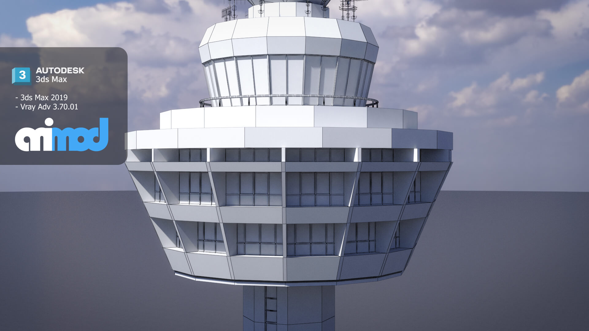 Airport Control Tower - 3D Model by animod