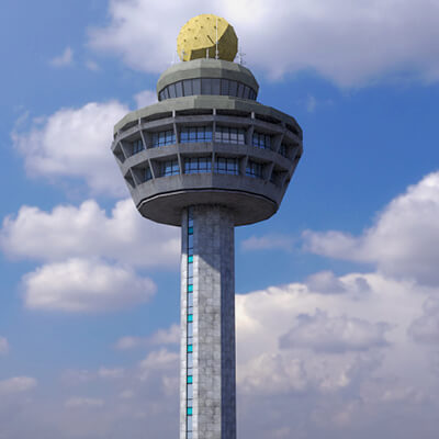 Airport Control Tower - 3D Model by animod