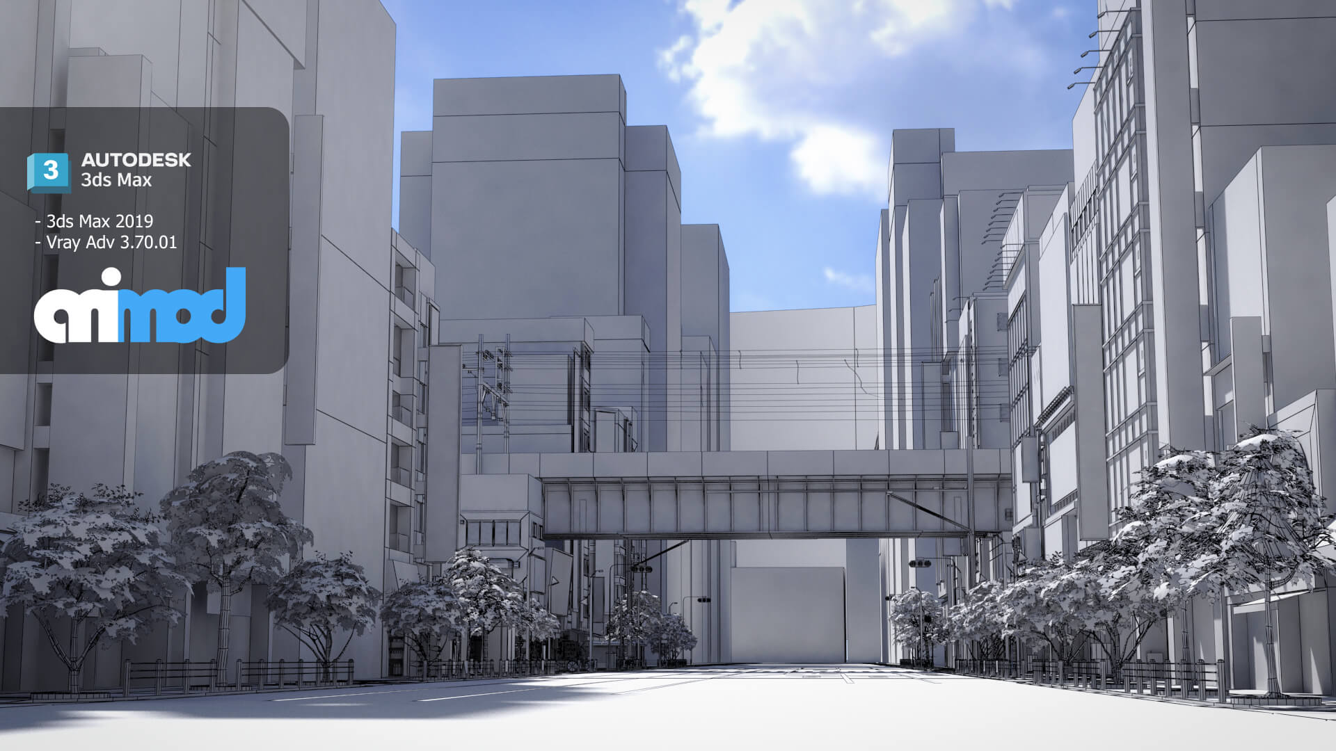 Akihabara Street - 3D Model by animod