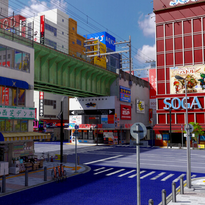 Akihabara Street - 3D Model by animod