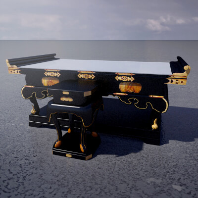 Altar Table Desk - 3D Model by animod