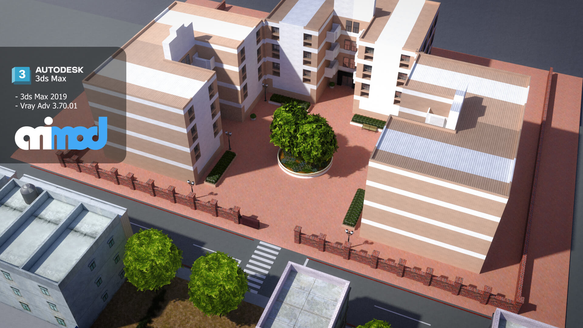 Apartment Complex - 3D Model by animod