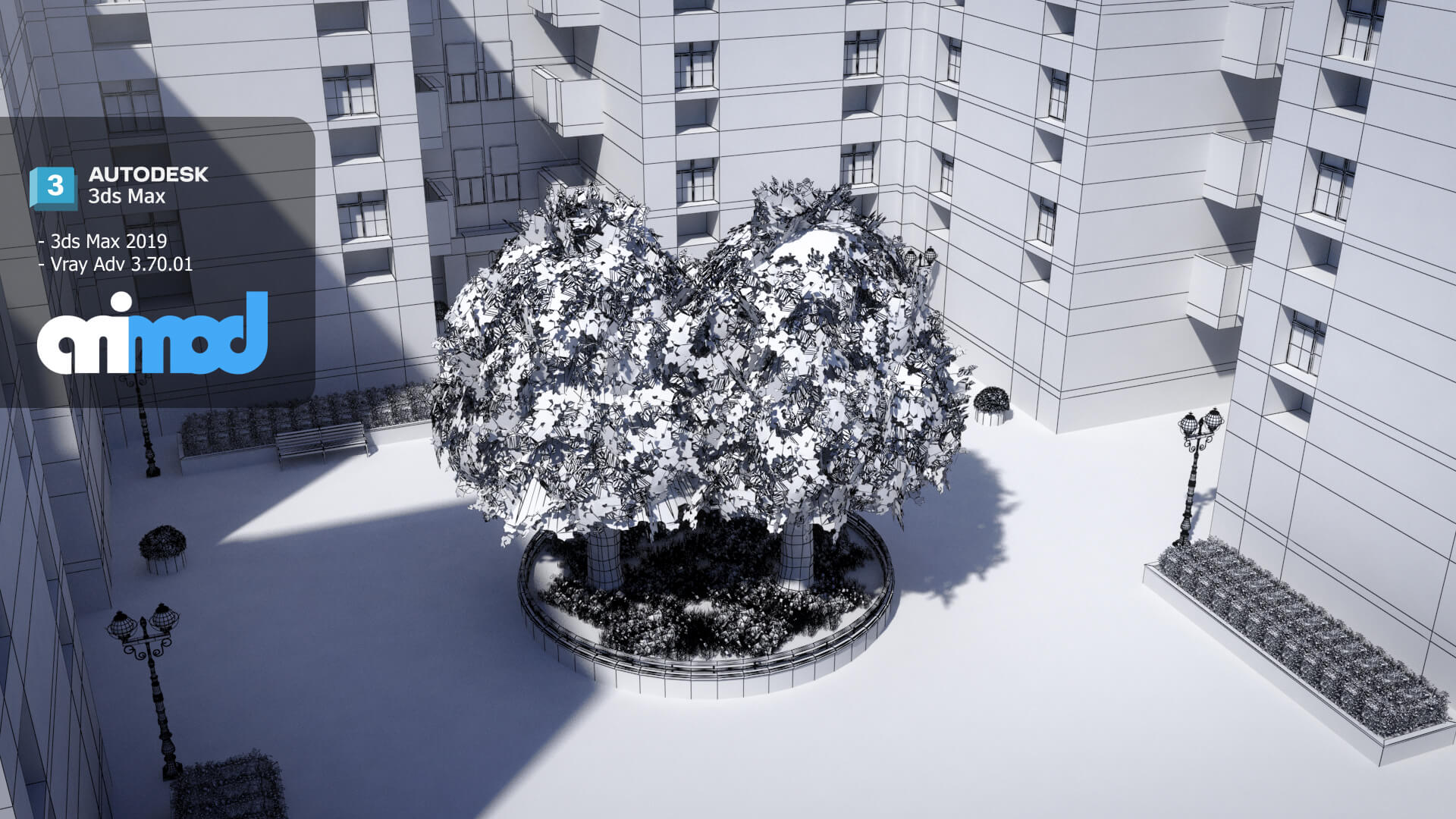 Apartment Complex - 3D Model by animod