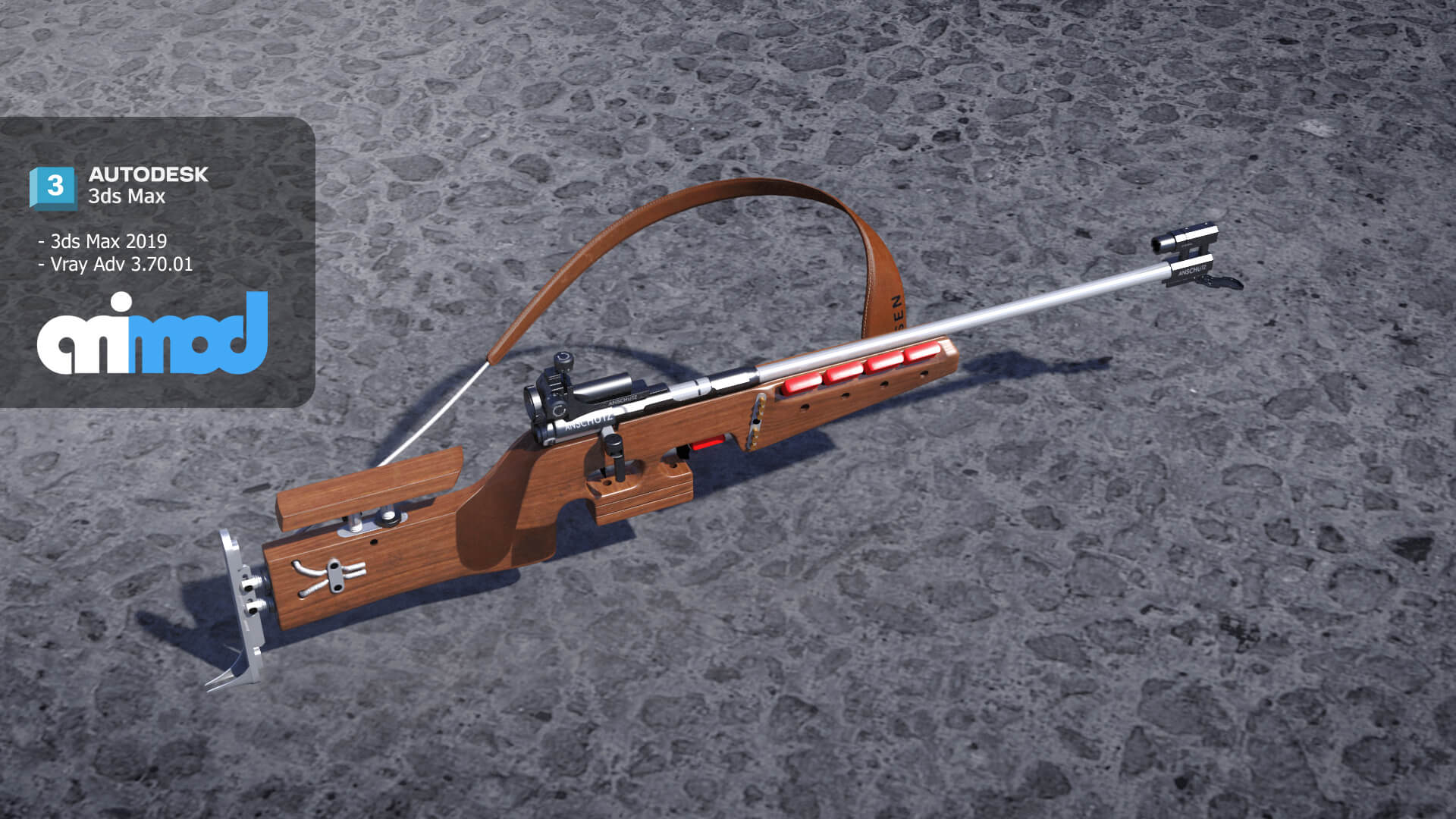 Biathlon Rifle - 3D Model by animod