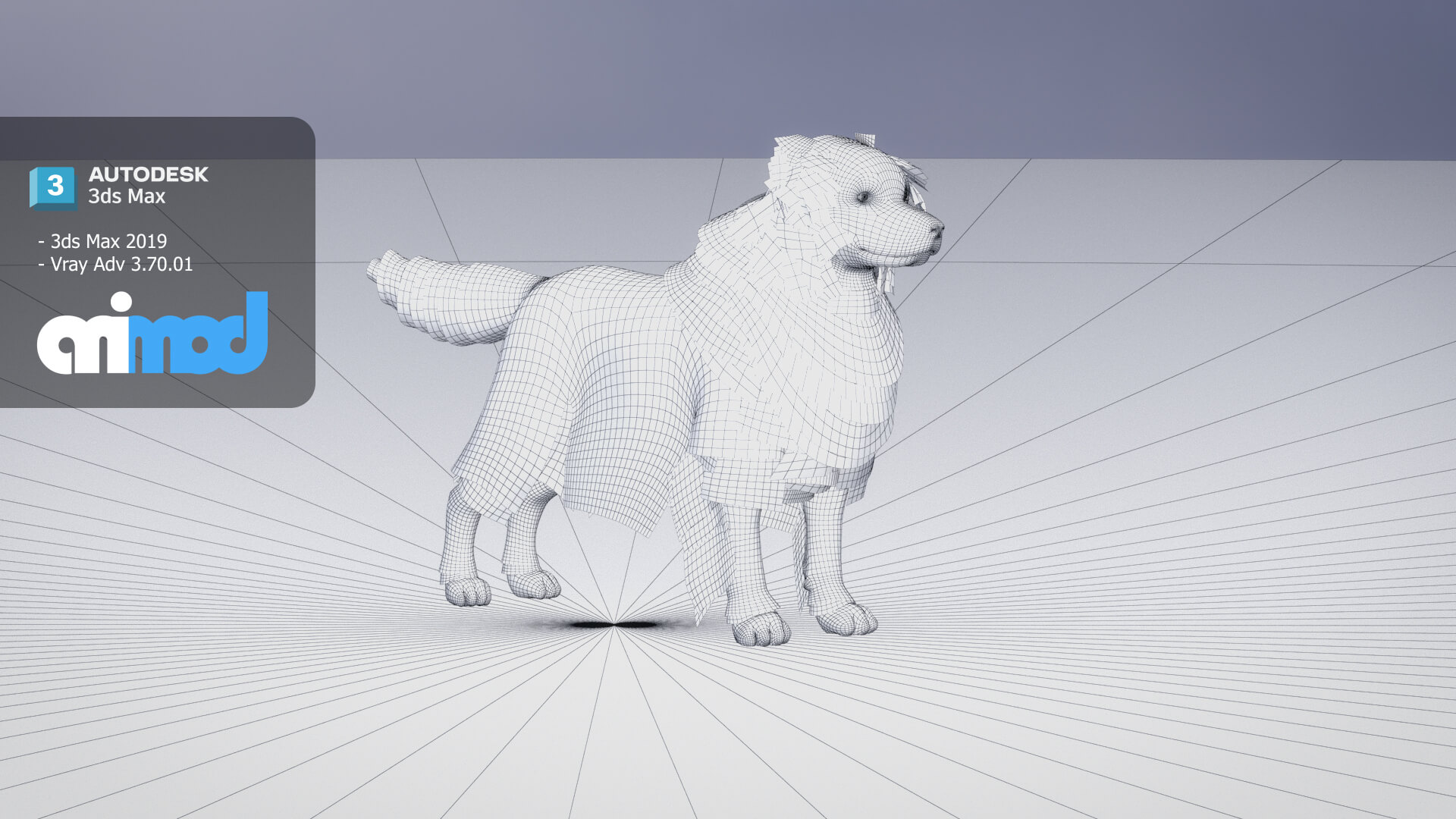 Border Collie Bordernese Dog - 3D Model by animod