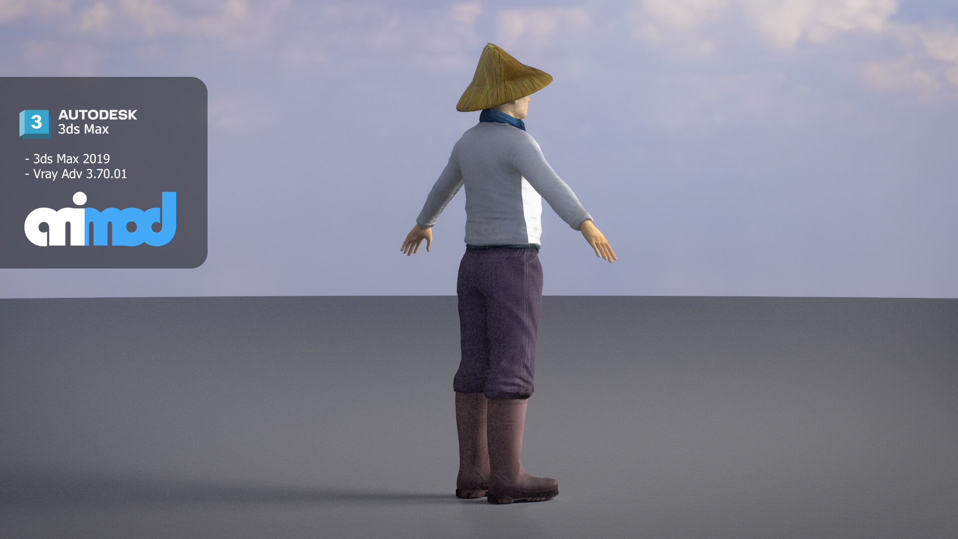 Character Farmer - 3D Model by animod