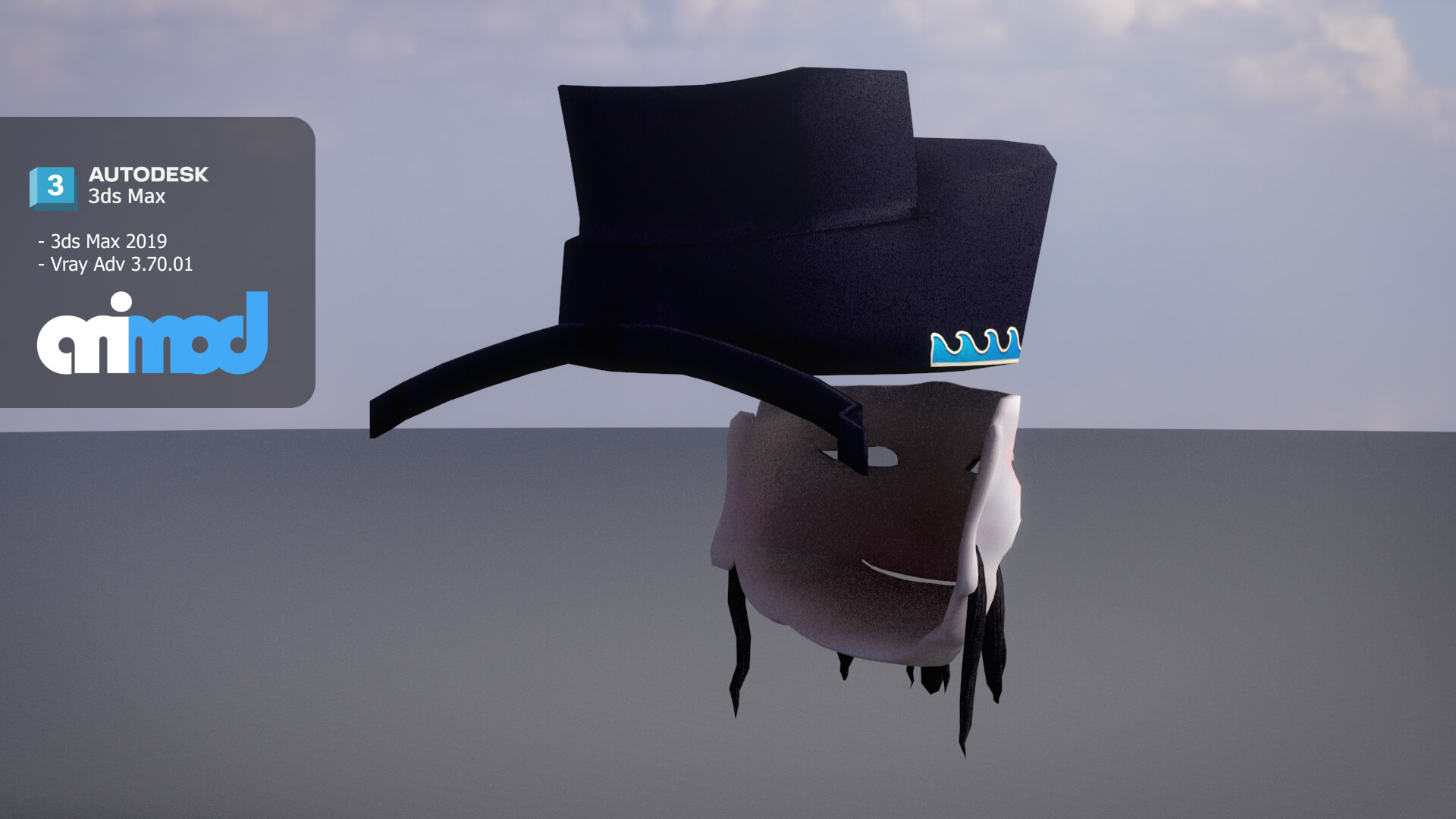 Chinese God of Wealth Mask - 3D Model by animod