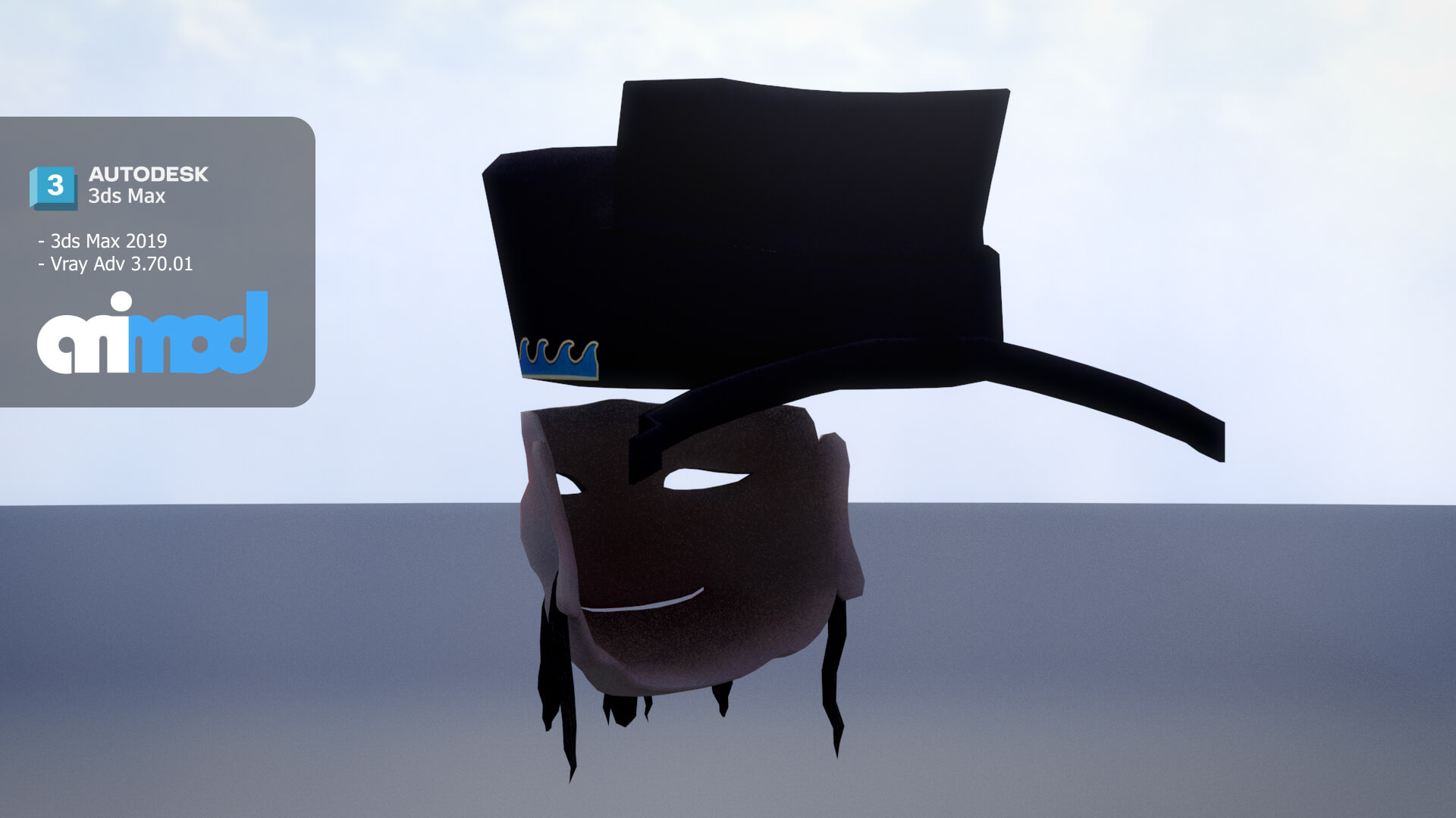 Chinese God of Wealth Mask - 3D Model by animod