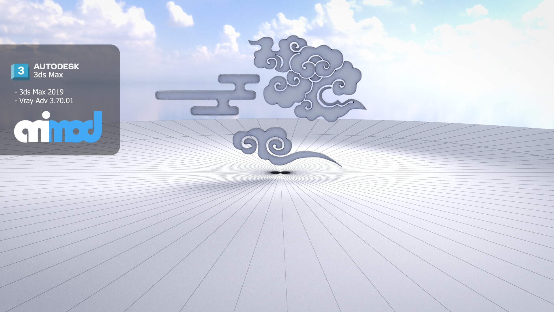 Chinese New Year Lucky Cloud - 3D Model by animod