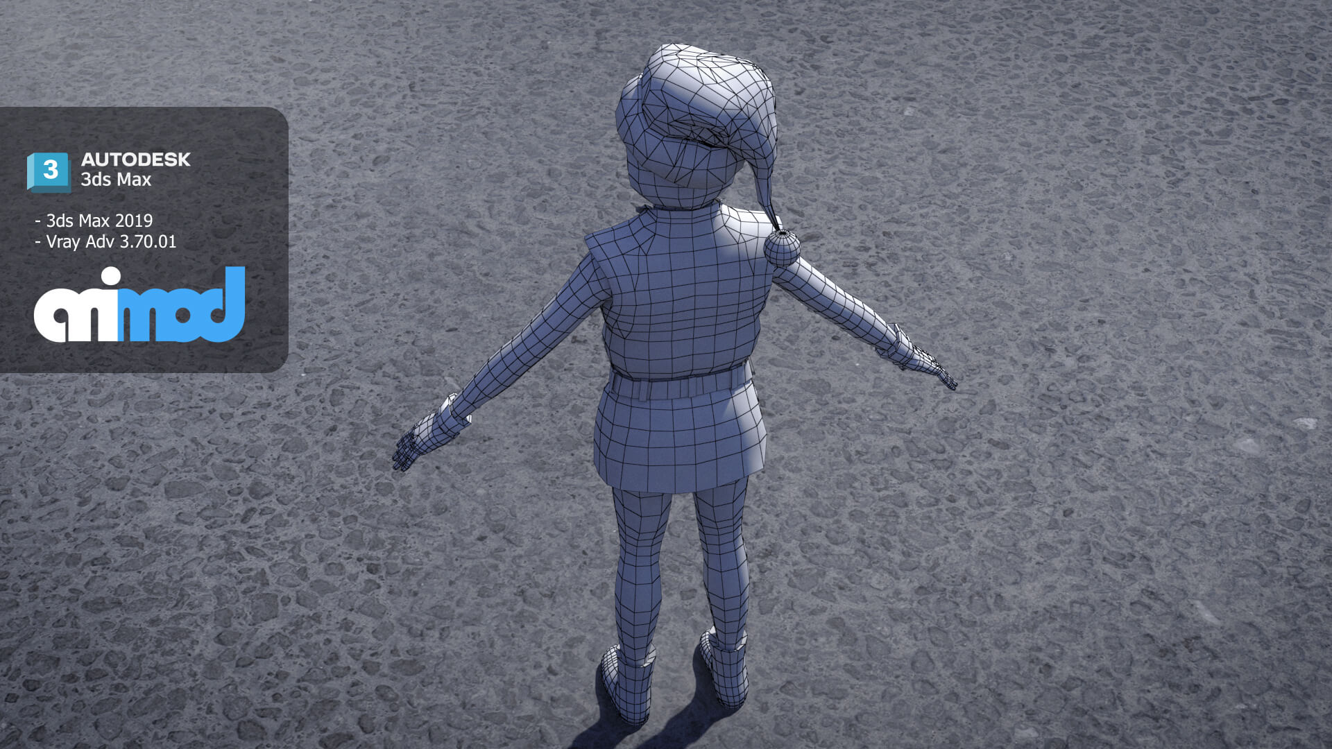 Christmas Elf 0009 - 3D Model by animod