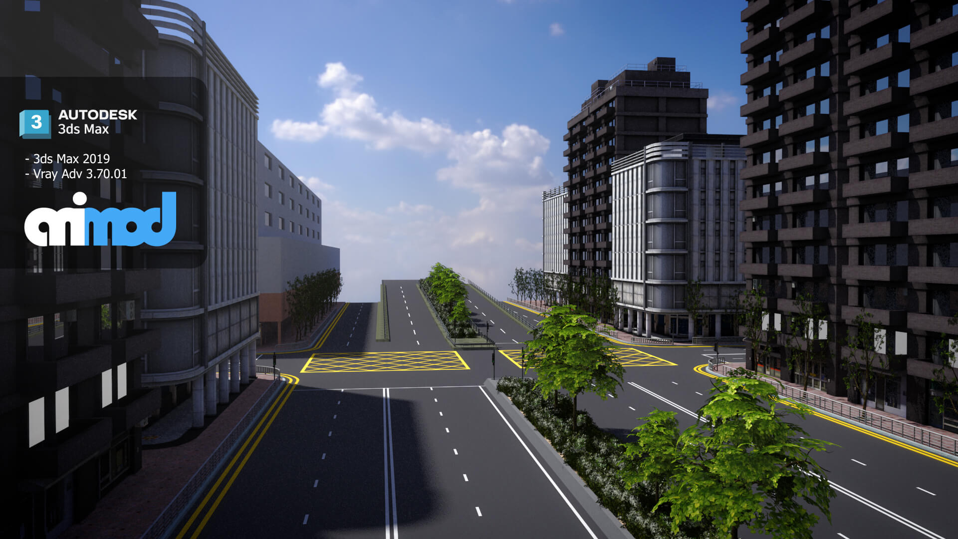 City Crossroads - 3D Model by animod