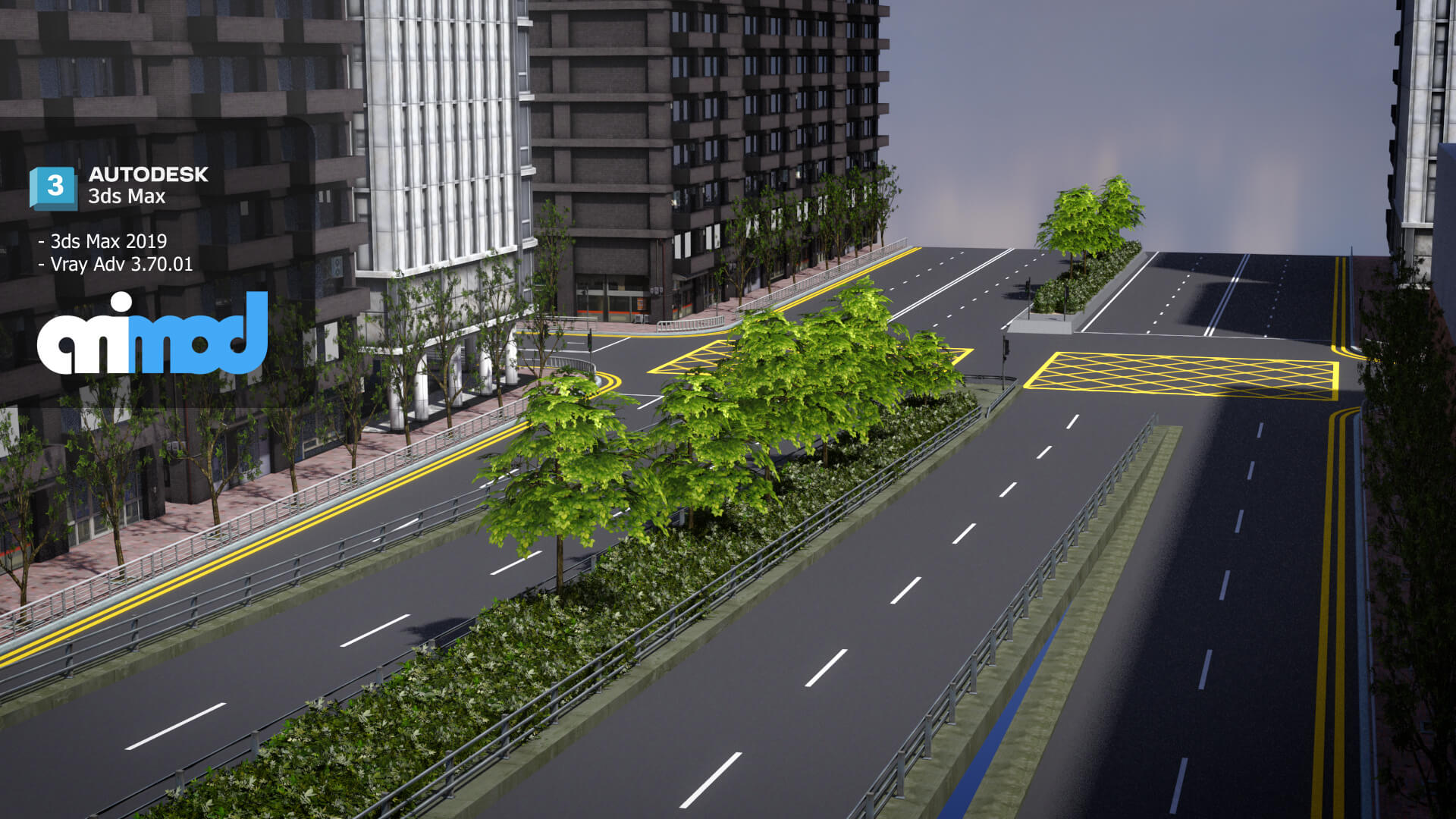 City Crossroads - 3D Model by animod