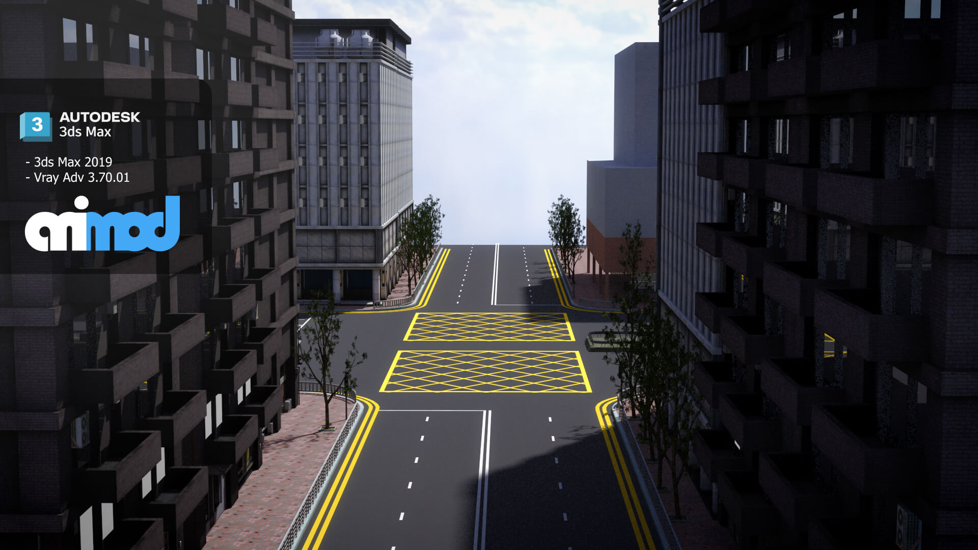 City Crossroads - 3D Model by animod