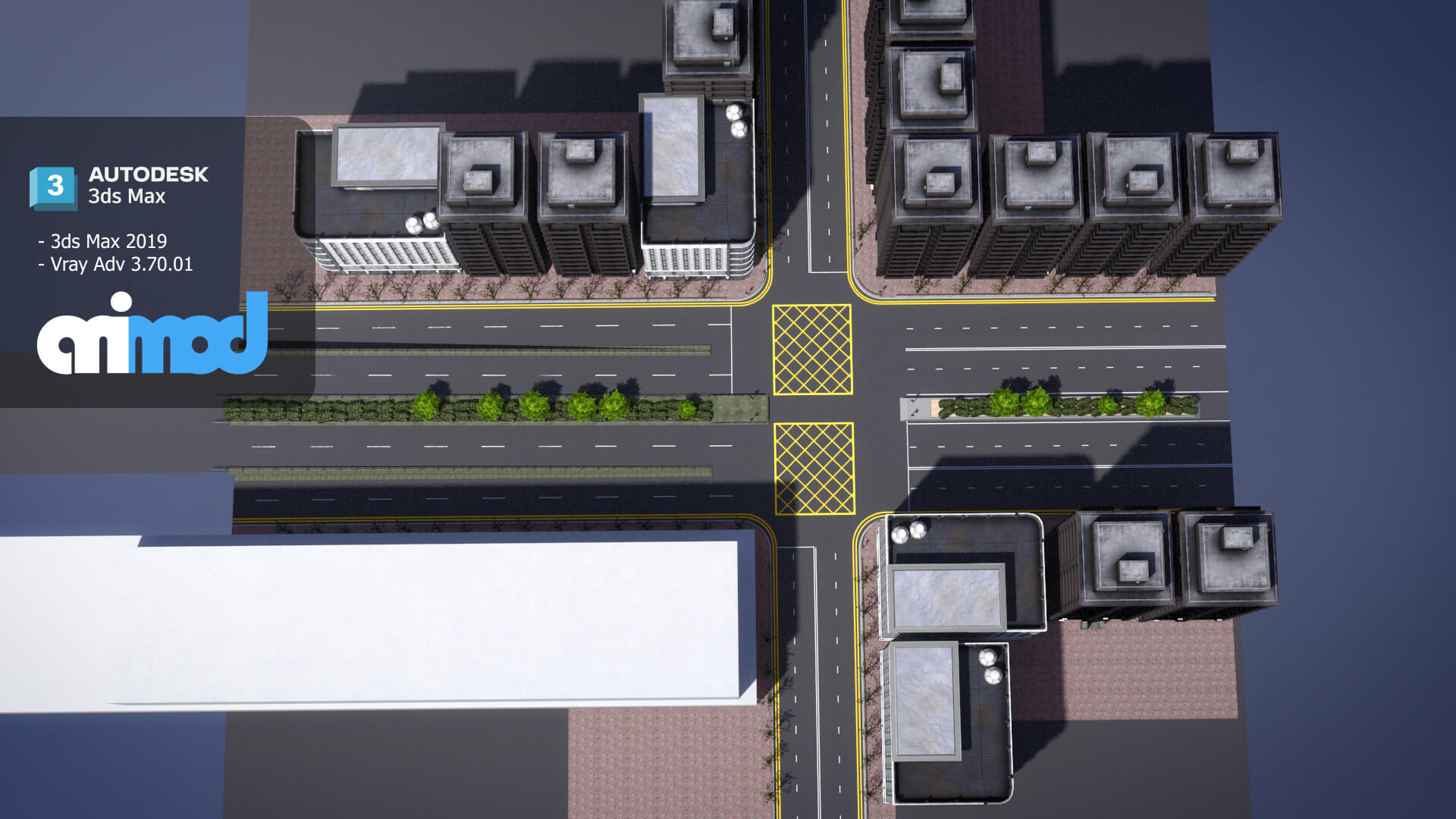 City Crossroads - 3D Model by animod