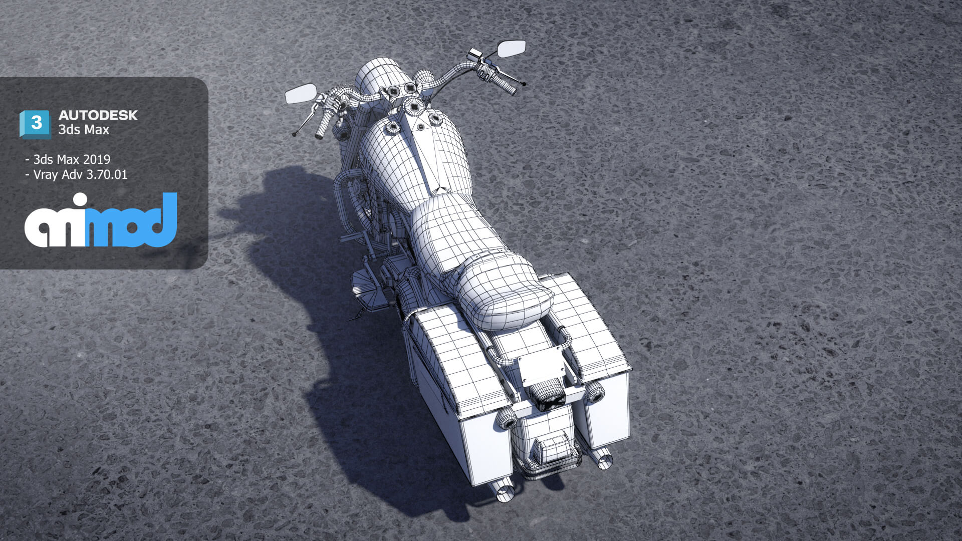 Classic Motorcycle - 3D Model by animod