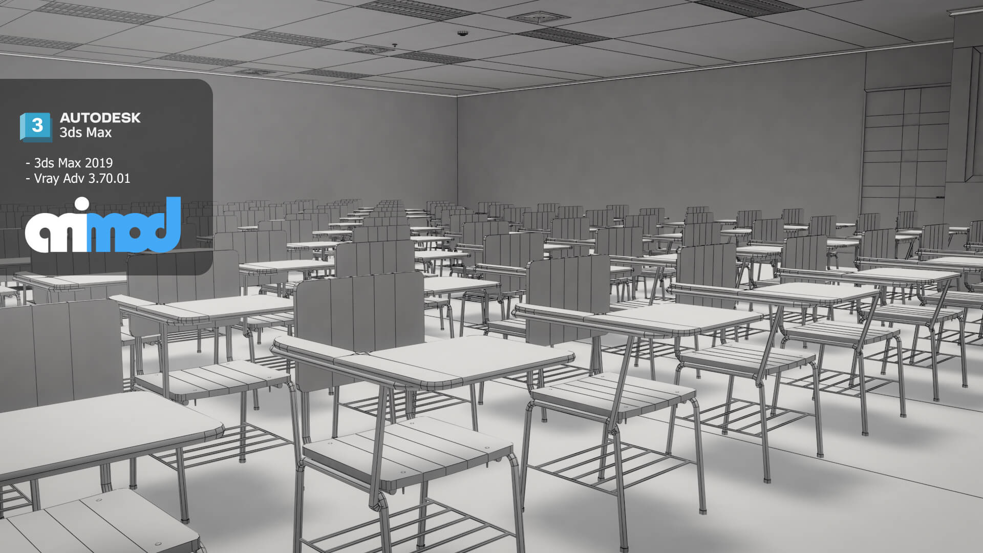 Classroom School - 3D Model by animod
