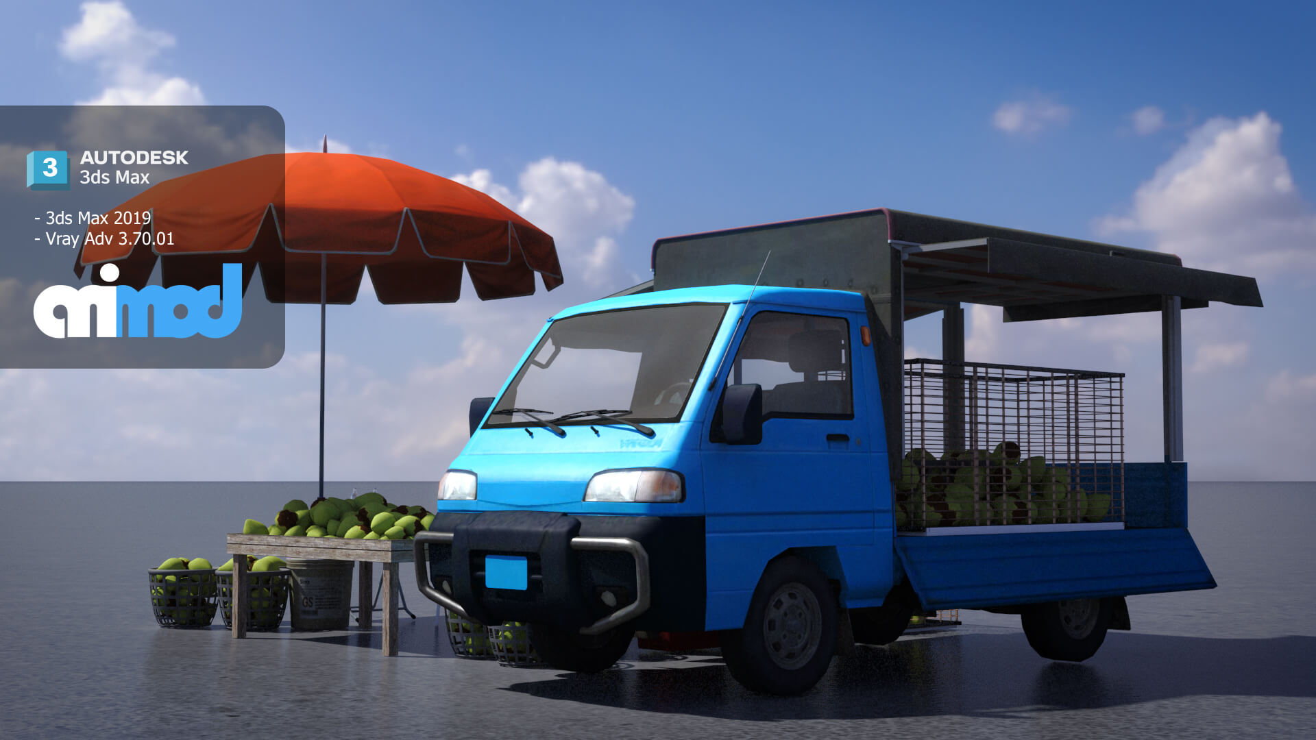Coconut Truck - 3D Model by animod