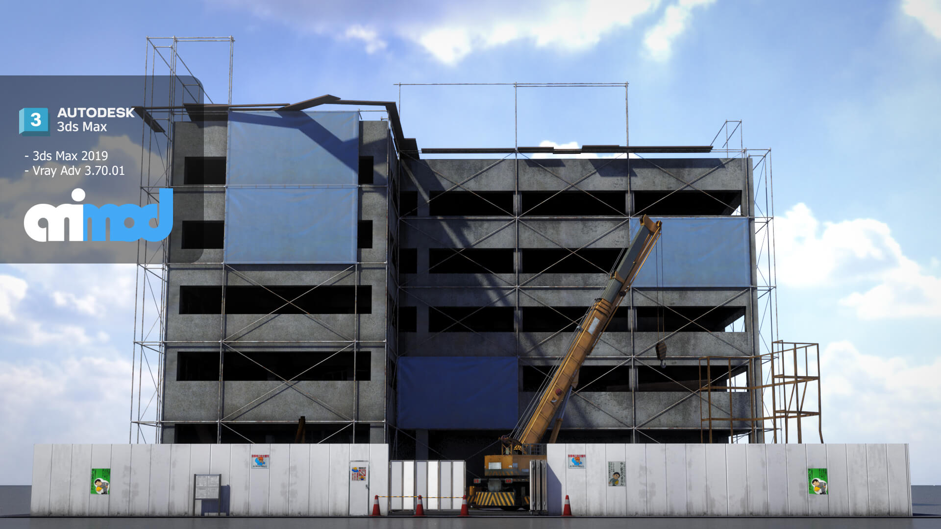 Construction Site - 3D Model by animod