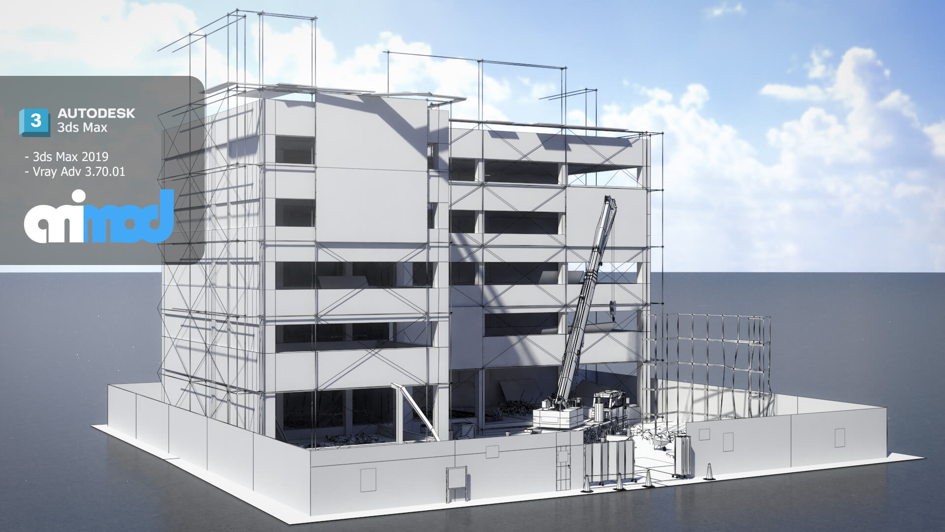 Construction Site - 3D Model by animod